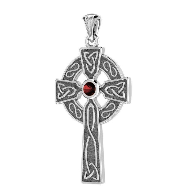 Believe in thy Holy Cross ~ Sterling Silver Pendant with a shimmering
